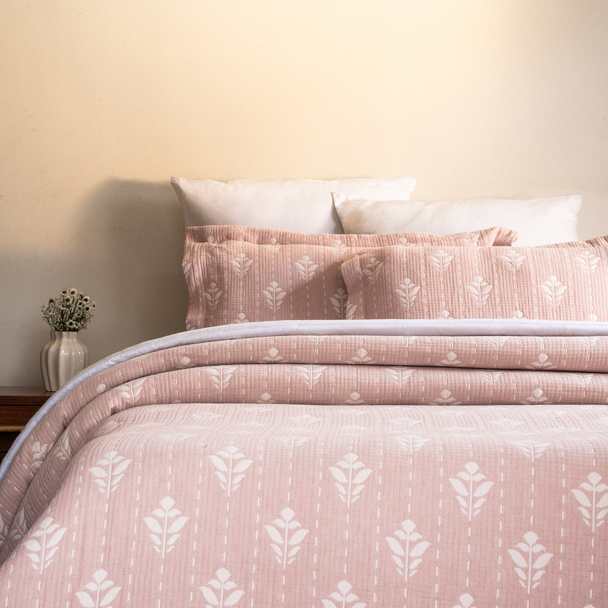 Fern - Blush Bedspread Set – Studio 16